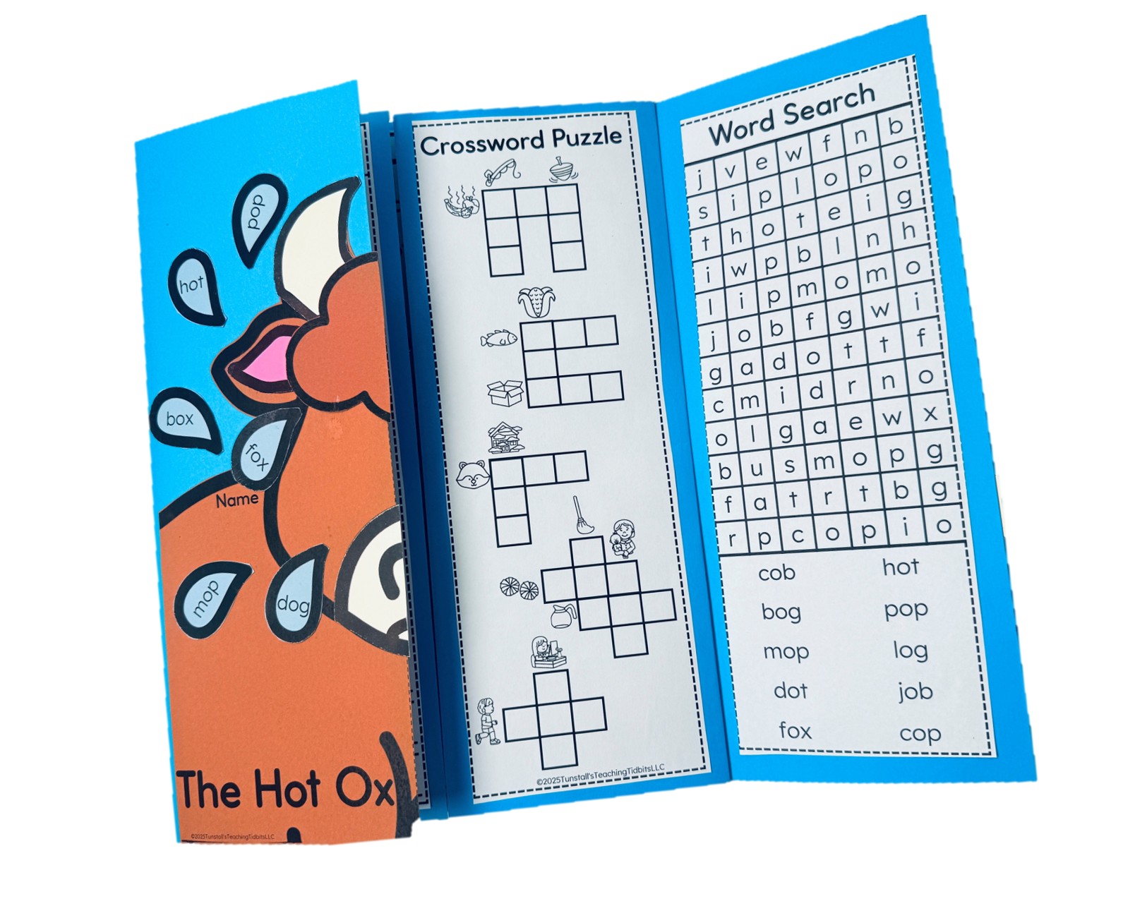 Short Vowel CVC Phonics Foldable Crafts & Decodable Passages - Tunstall ...