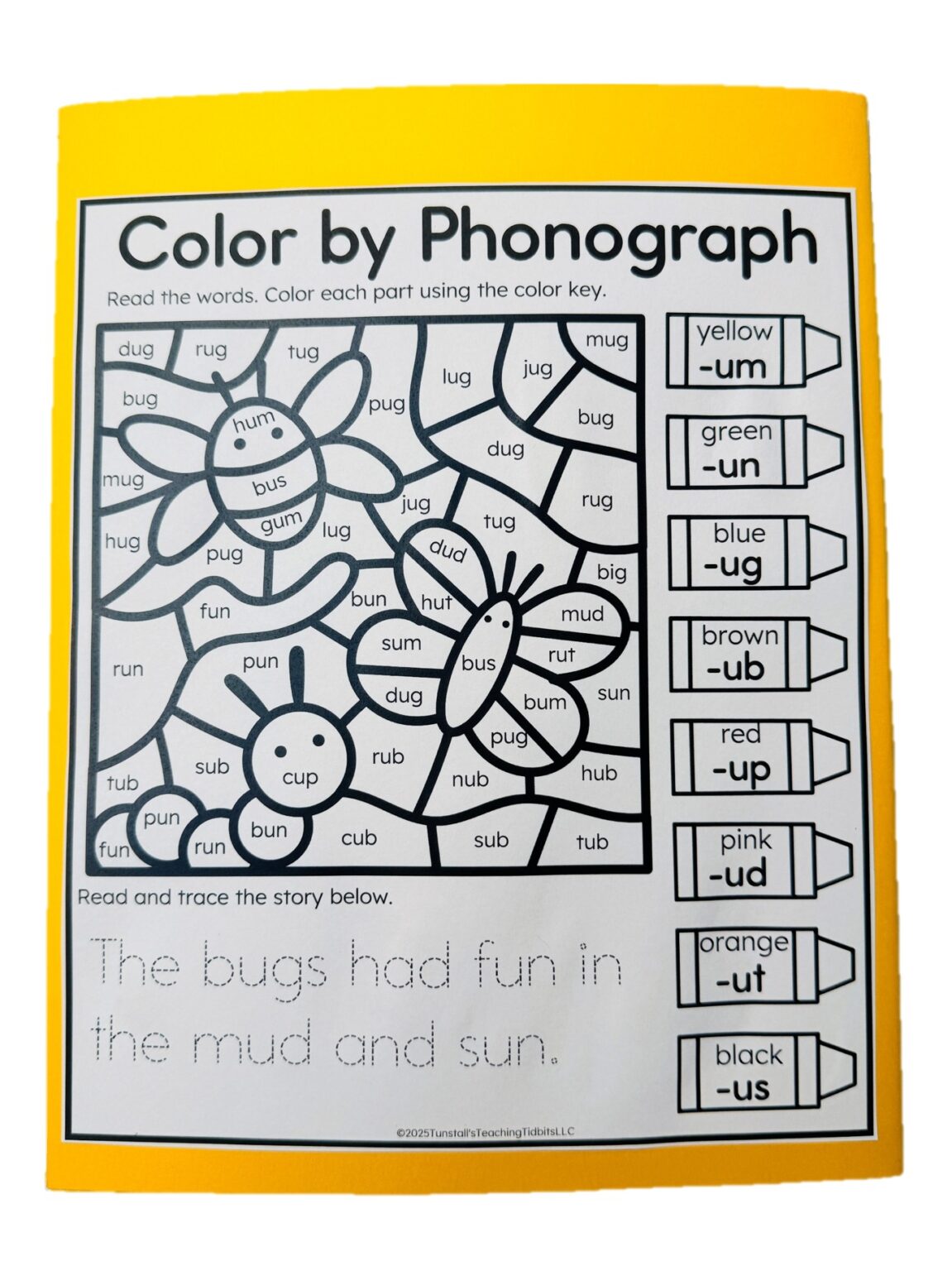 Short Vowel CVC Phonics Foldable Crafts & Decodable Passages - Tunstall ...