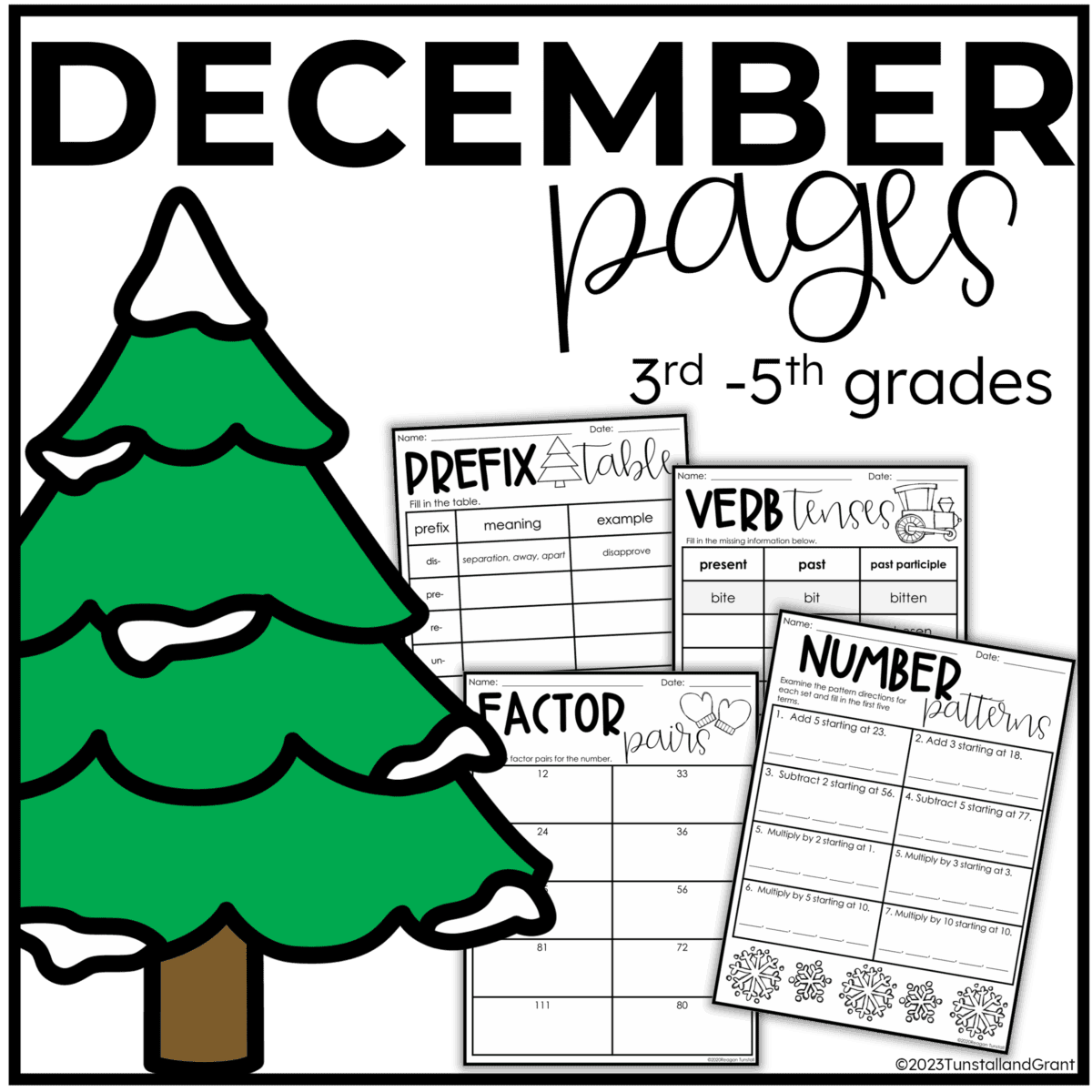 December Practice Pages to Keep Learning Steady and Stress Free ...