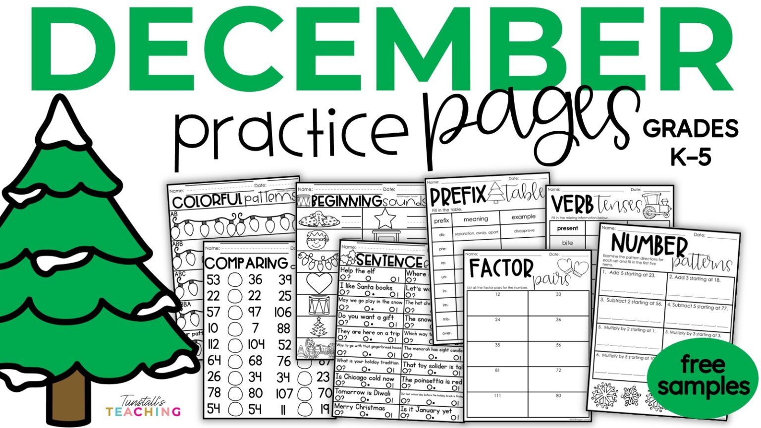 December Practice Pages to Keep Learning Steady and Stress Free ...