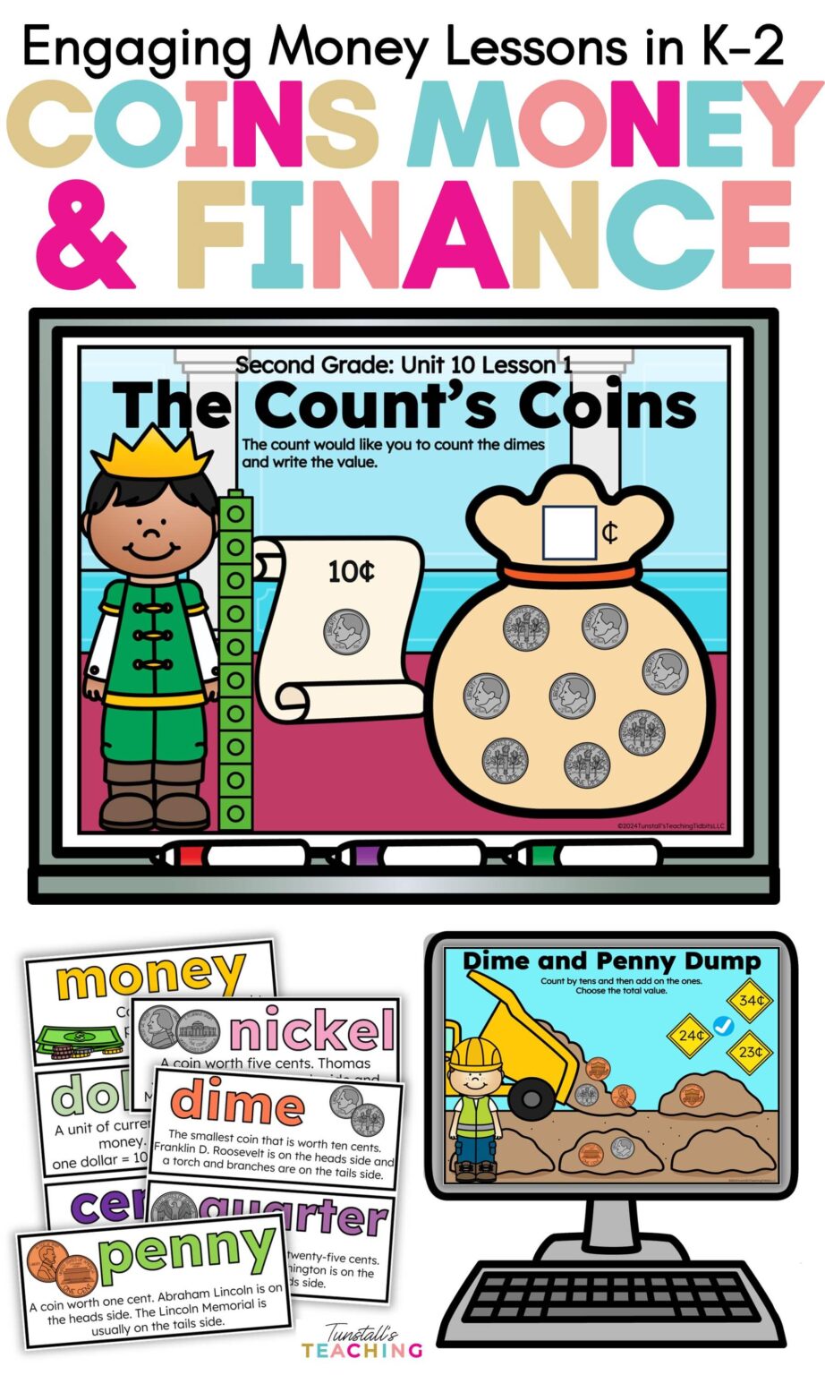 Coins Money and Finance Activities for Kindergarten First Grade and ...