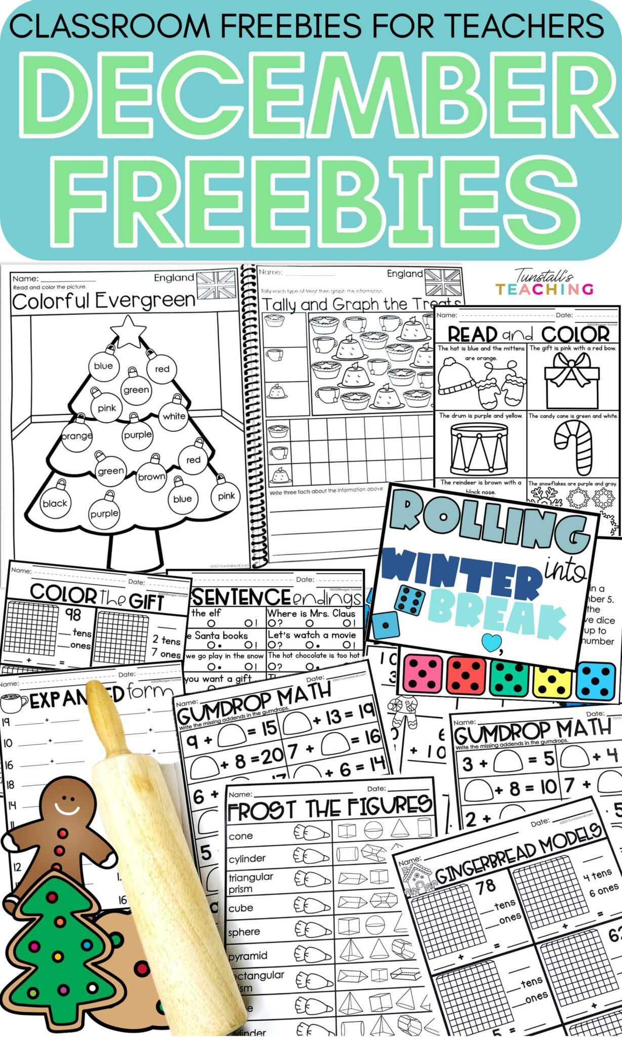 December Classroom Freebies for Teachers Winter Printables