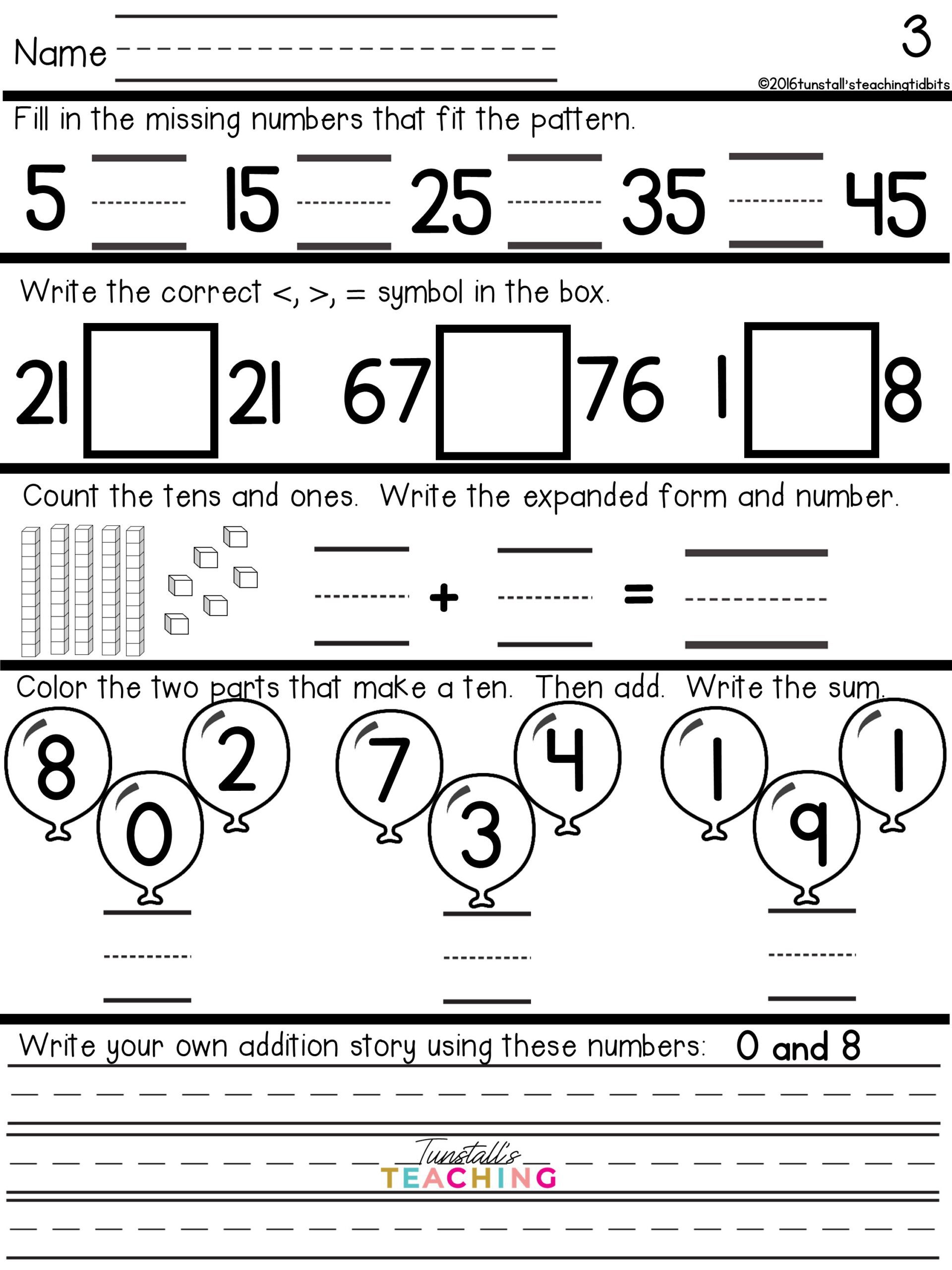 Daily Math and Daily Language Spiral Review for K 3 Morning Work