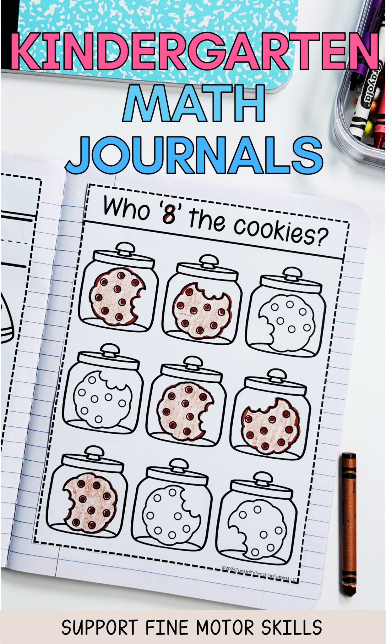 Kindergarten Math Journals for Number Sense and Math Centers